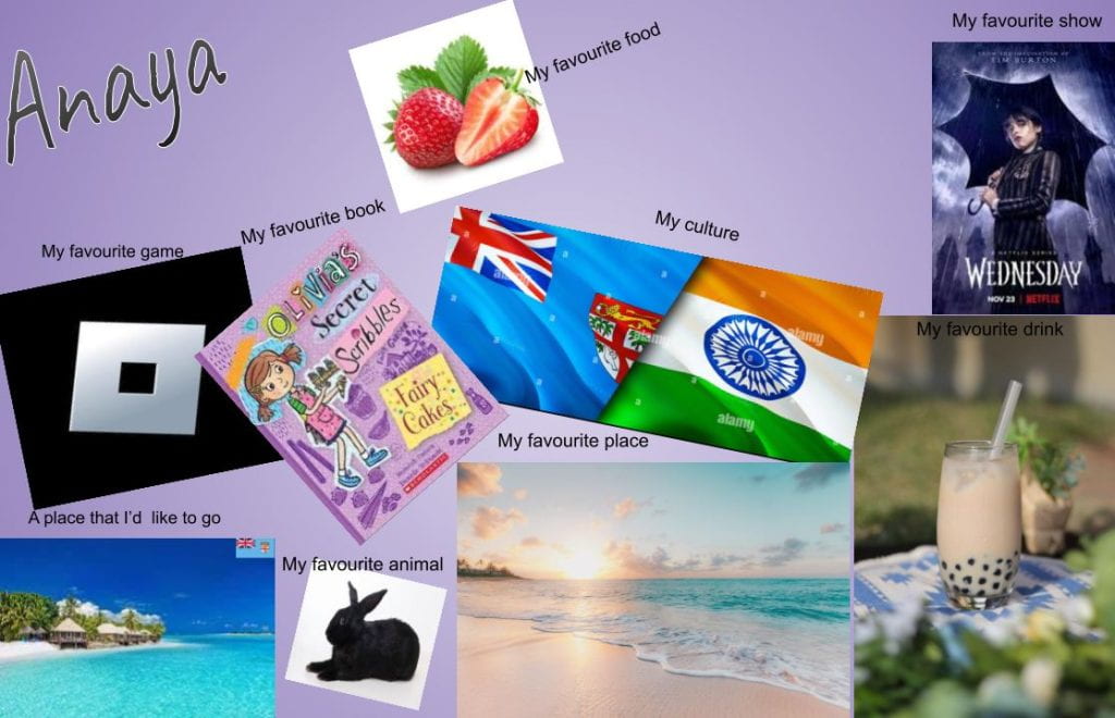 Anaya – All About Me Poster – Anaya @ Homai School